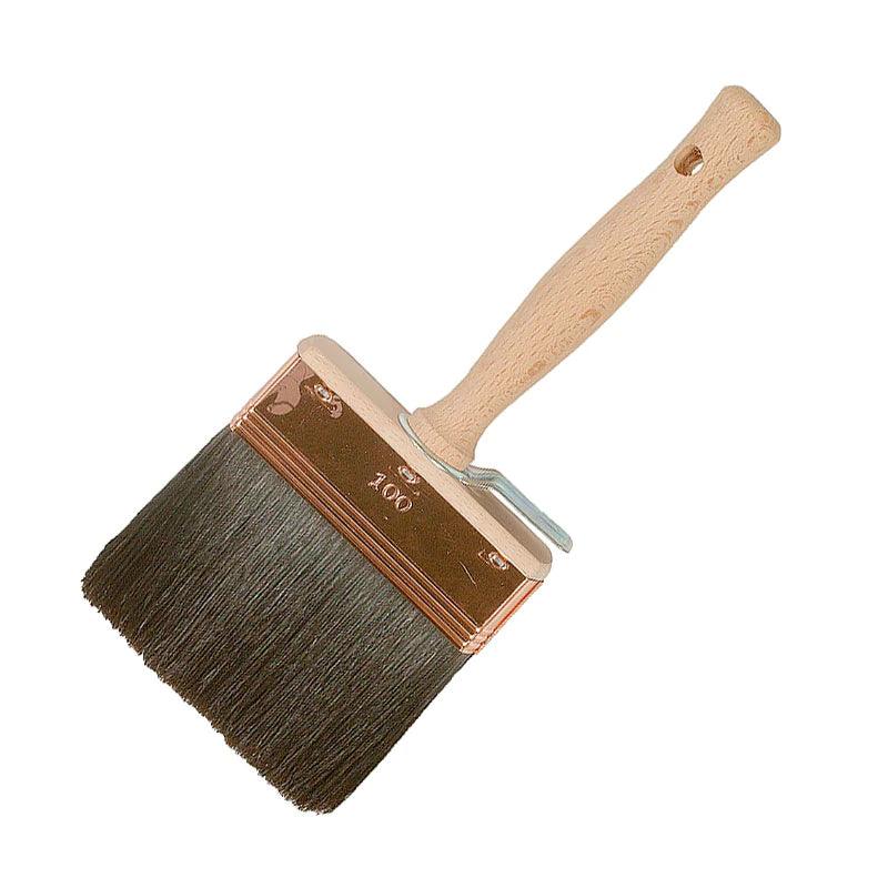 Wide Natural Bristle Flat Brush - 4" – Craftsman Supply